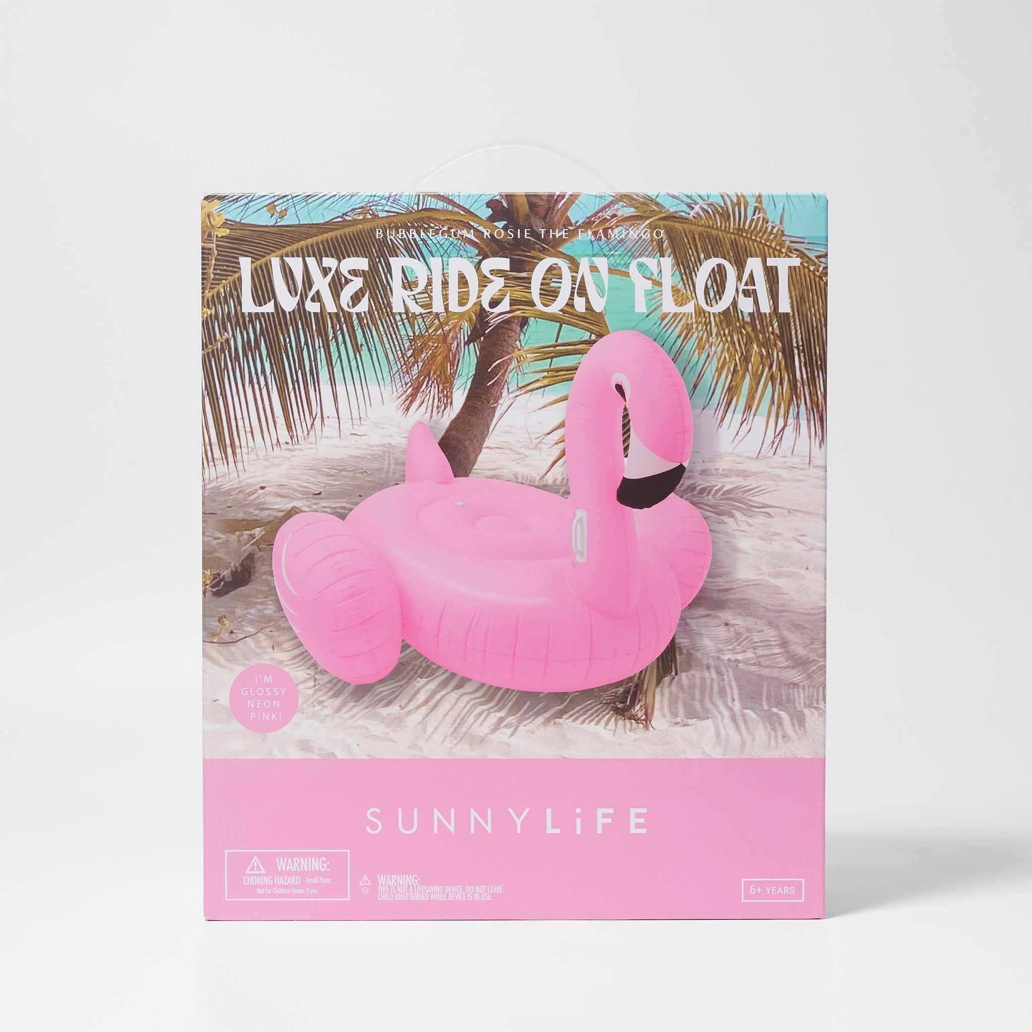Luxe Ride-On Float | Rosie the Flamingo Bubblegum Pink – SUNNYLiFE EU